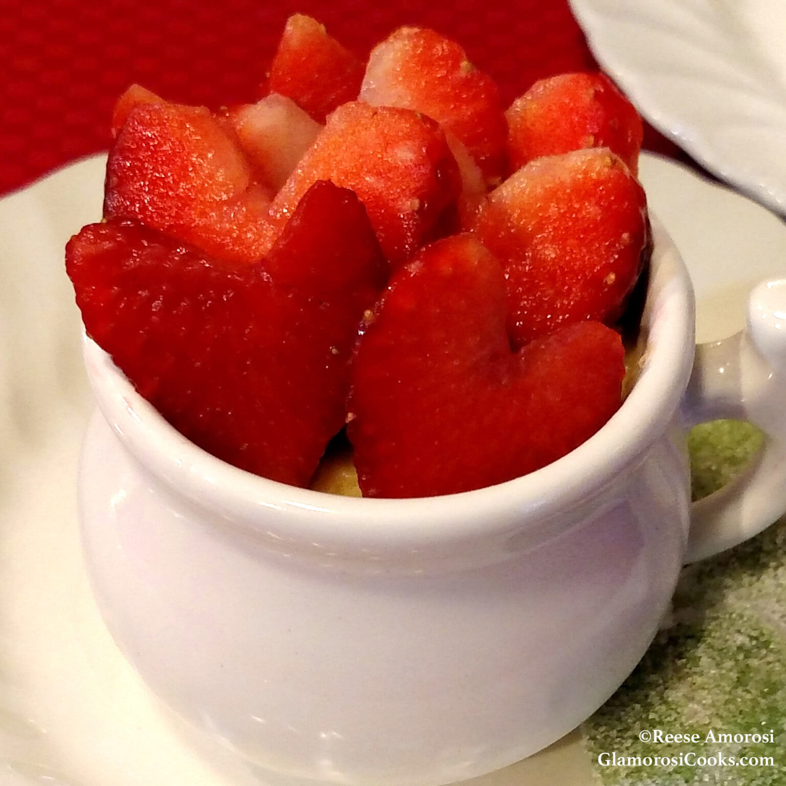How to Cut Strawberries into Hearts - Glamorosi Cooks